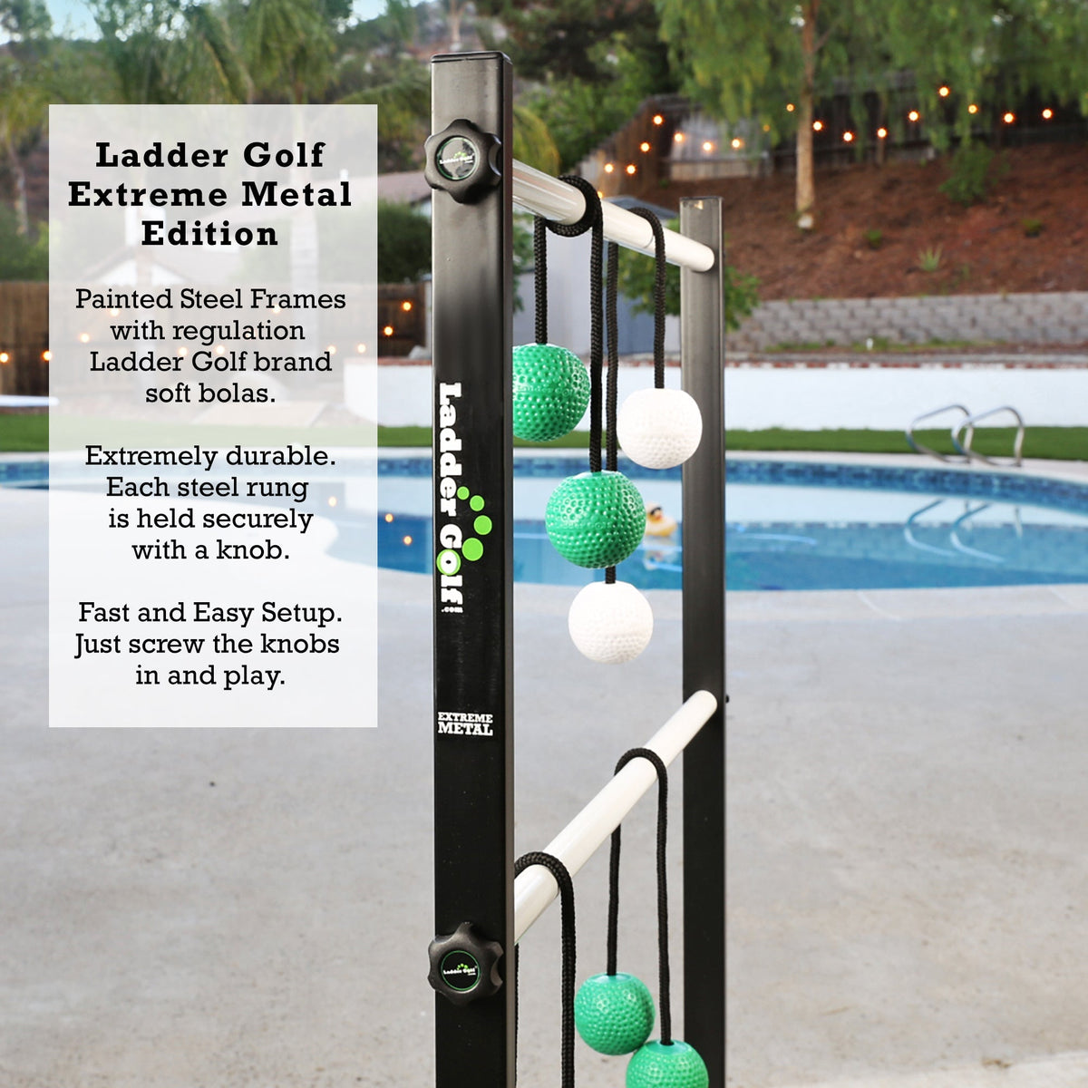 Ladder Golf Double Ladder Ball Game - Extreme Metal Edition – Vivere ...